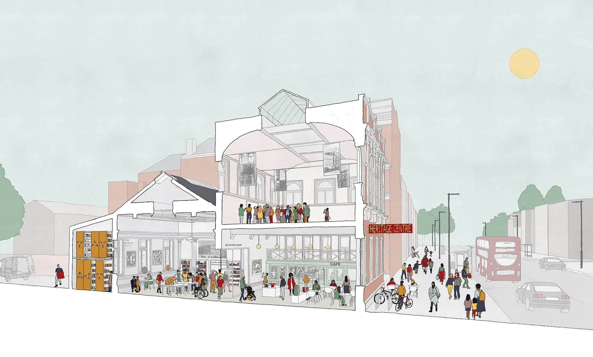 Planning submitted for Canning Old Town Library | Haworth Tompkins