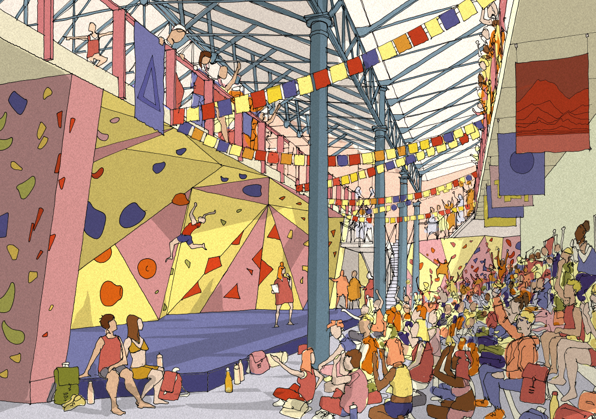 New vision for the Castle Climbing Centre | Haworth Tompkins